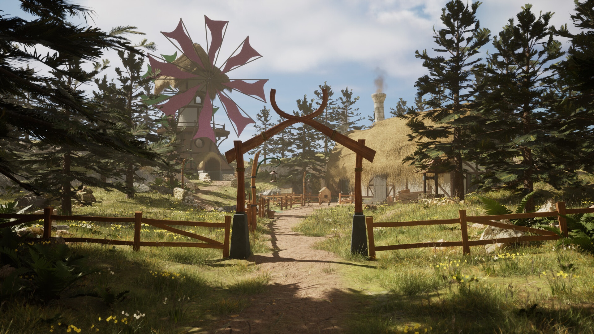 ArtStation - Reimagined Sereinty Farm Fable 2 Environment