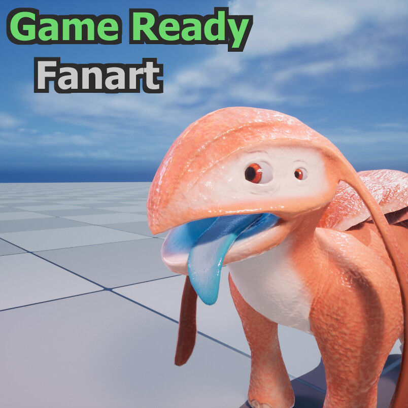 ArtStation - Lizard Doggo Game Asset