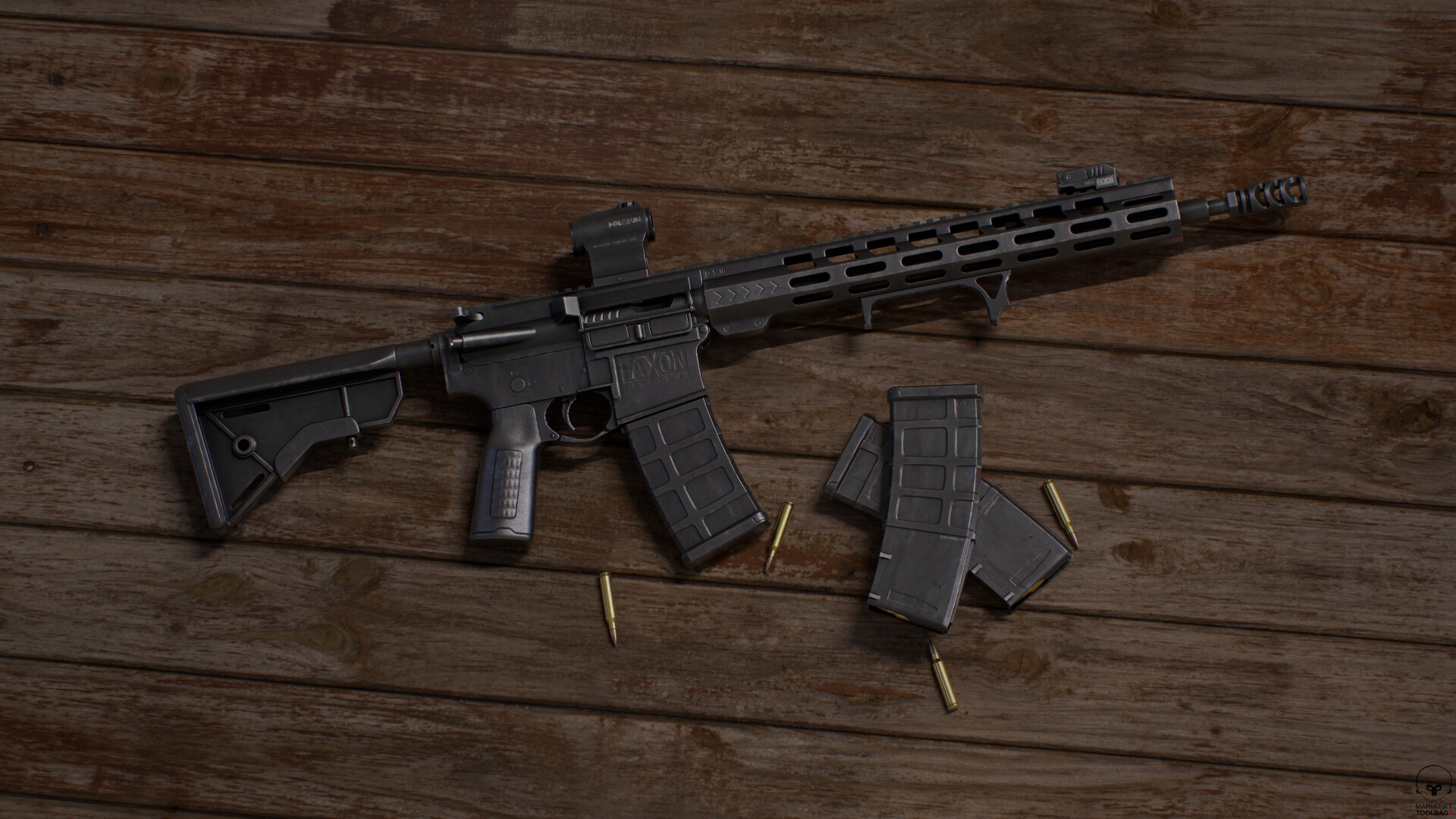 ArtStation - AR-15 Rifle