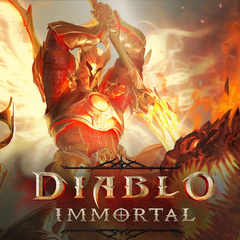 ArtStation - Diablo Immortal cosmetic illustration "Burning Valor"