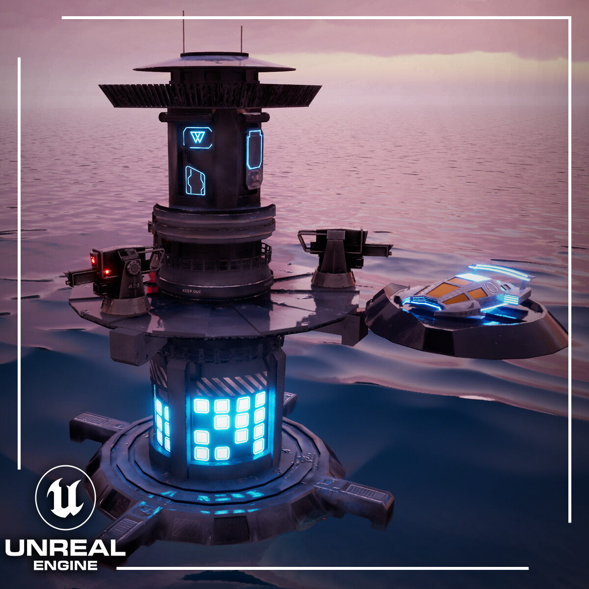 ArtStation - Oceanic Futuristic Base: A Sci-Fi 3D Environment Project
