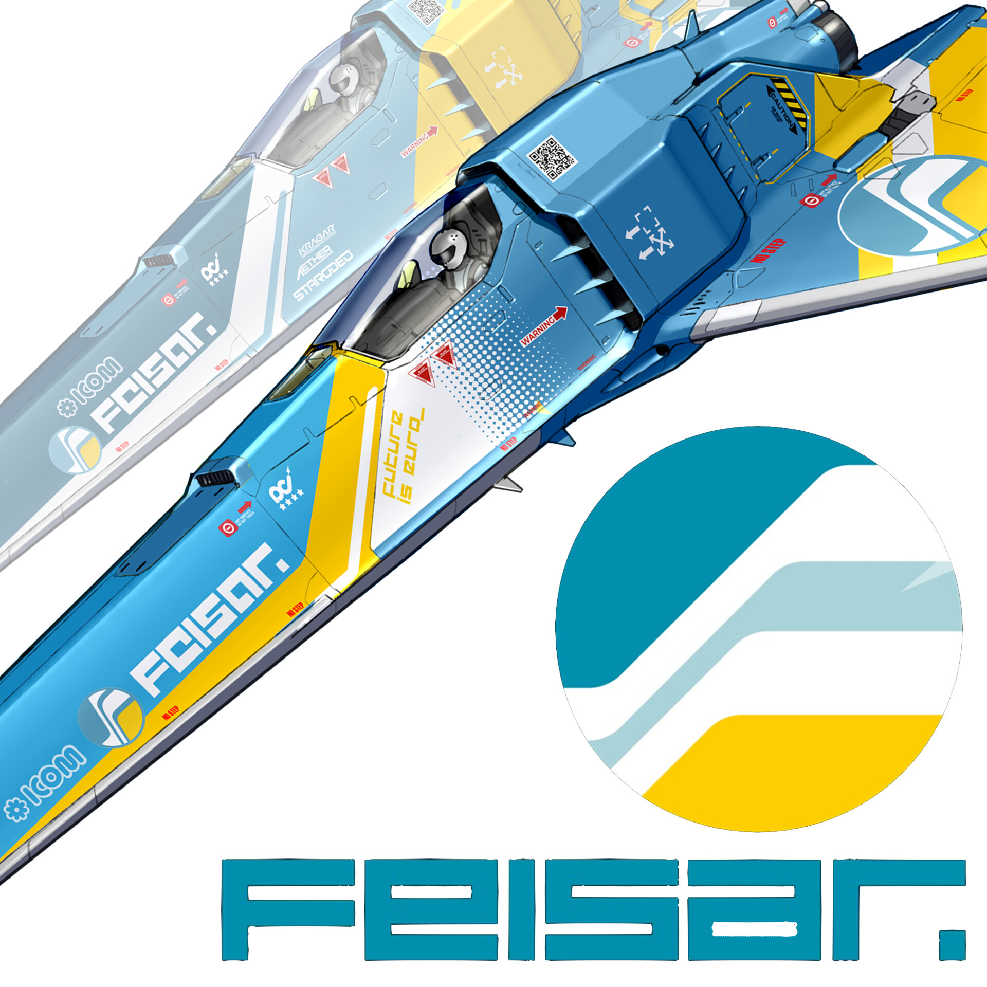 ArtStation - WIPEOUT FEISAR fanart ship