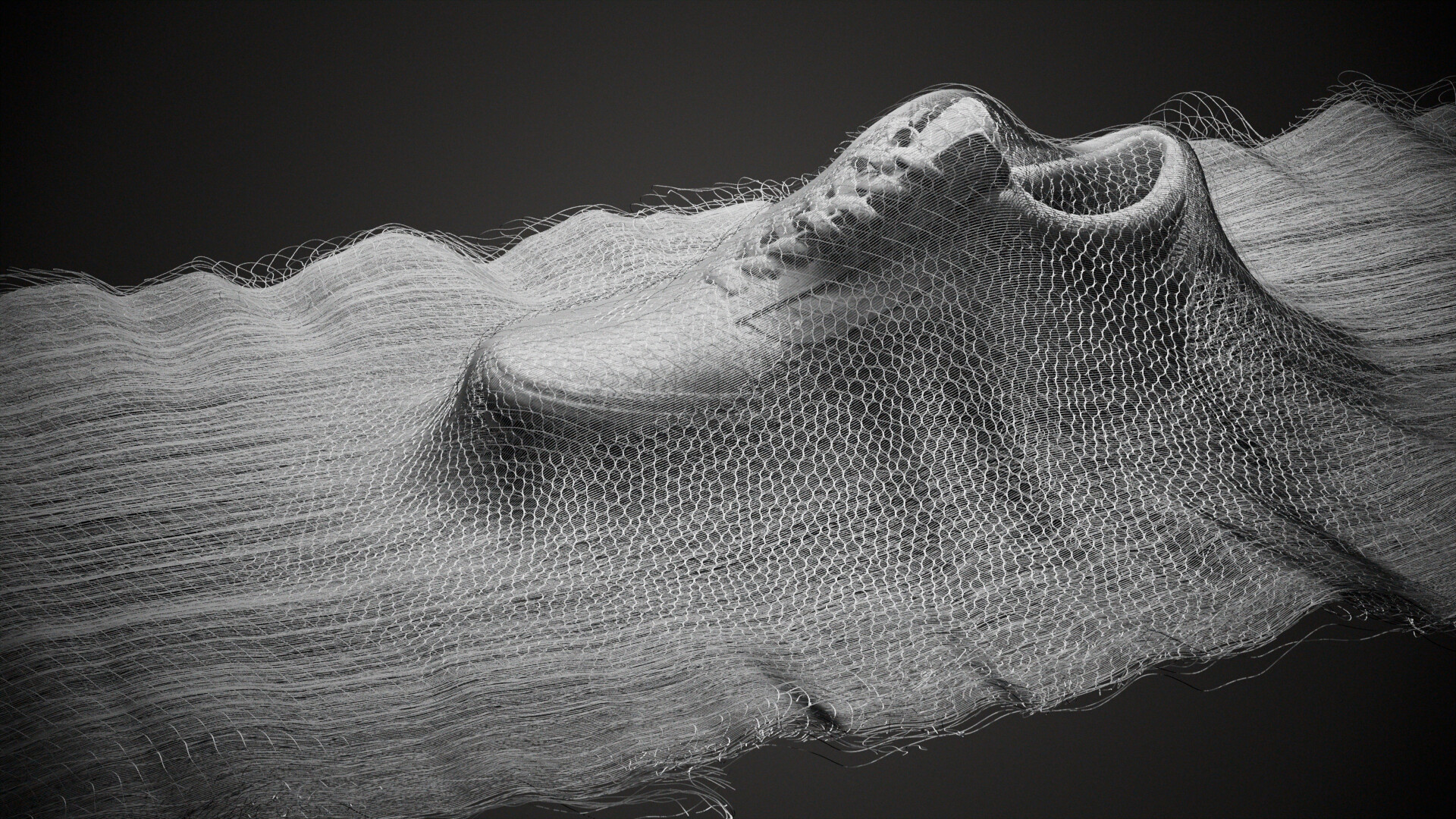 ArtStation - Shoe forming through fabric sheet