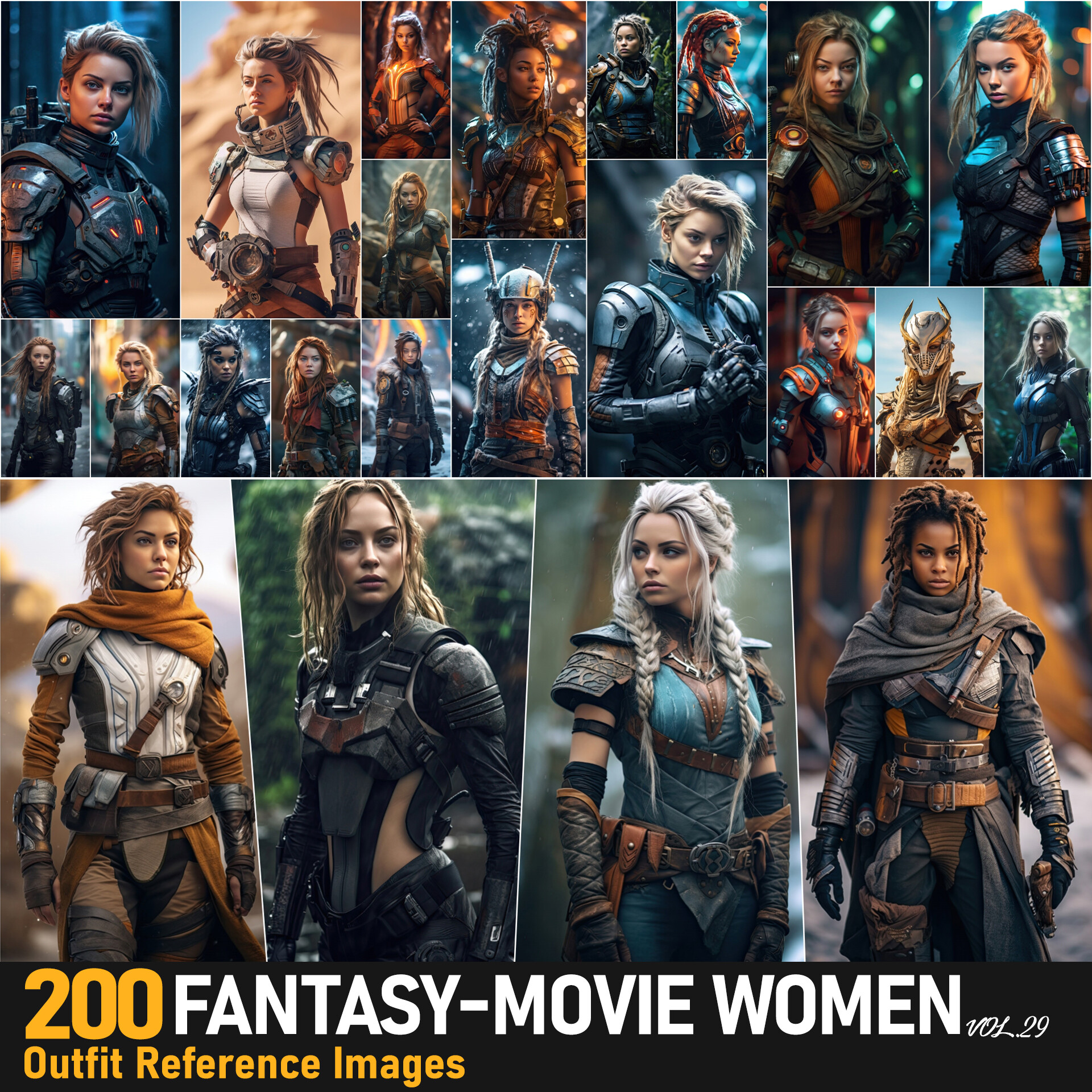 ArtStation - Fantasy-Movie Woman VOL.29|4K Reference Images