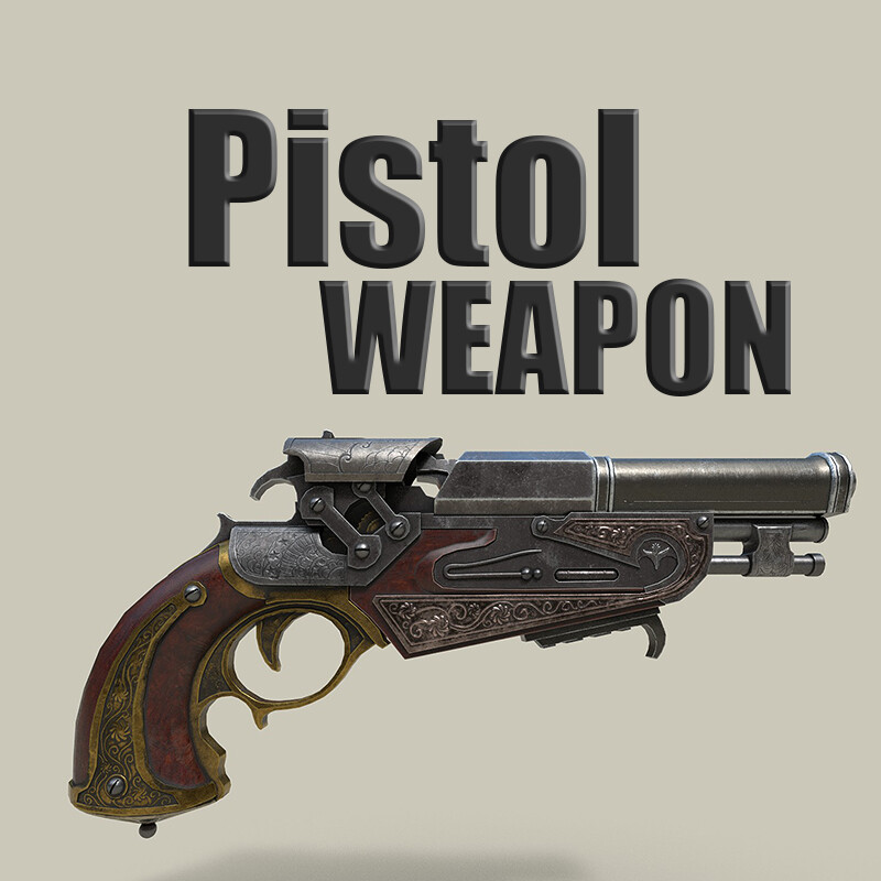 ArtStation - pistol_weapon