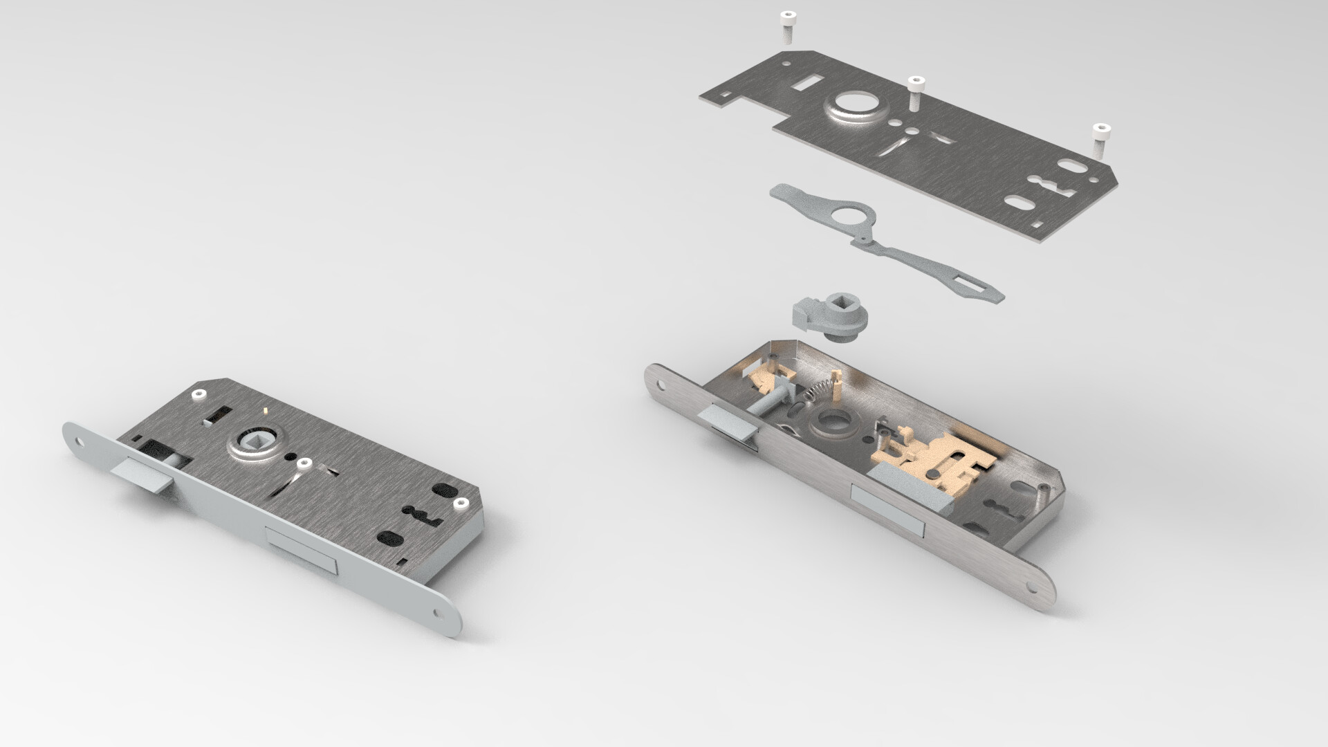 ArtStation - 3d CAD modeling of Door lock