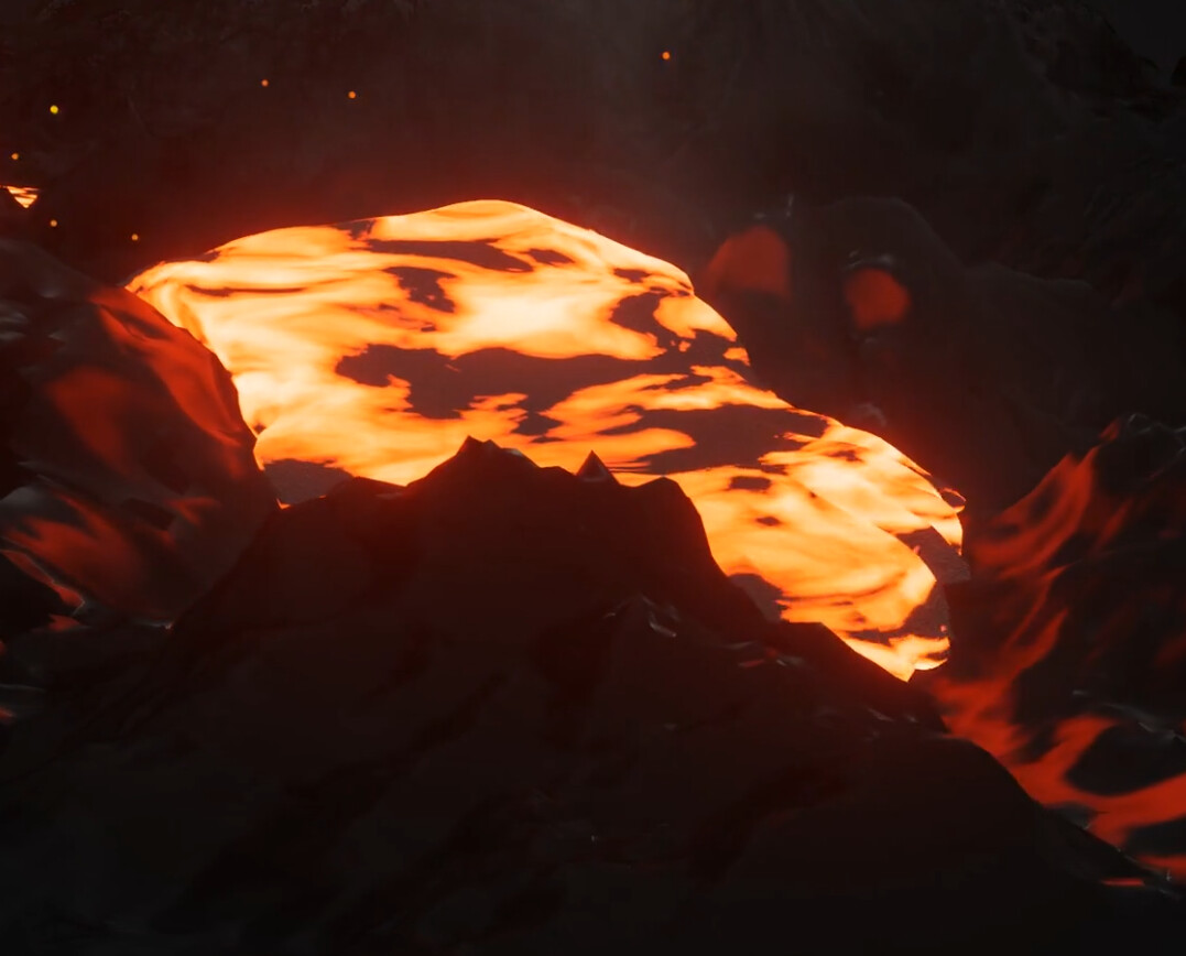 ArtStation - Magma Simulation (Blender)