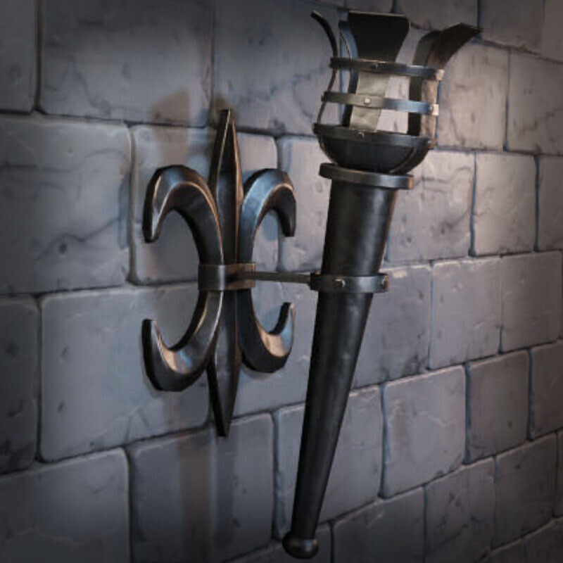 ArtStation - Medieval Torch - Stylized