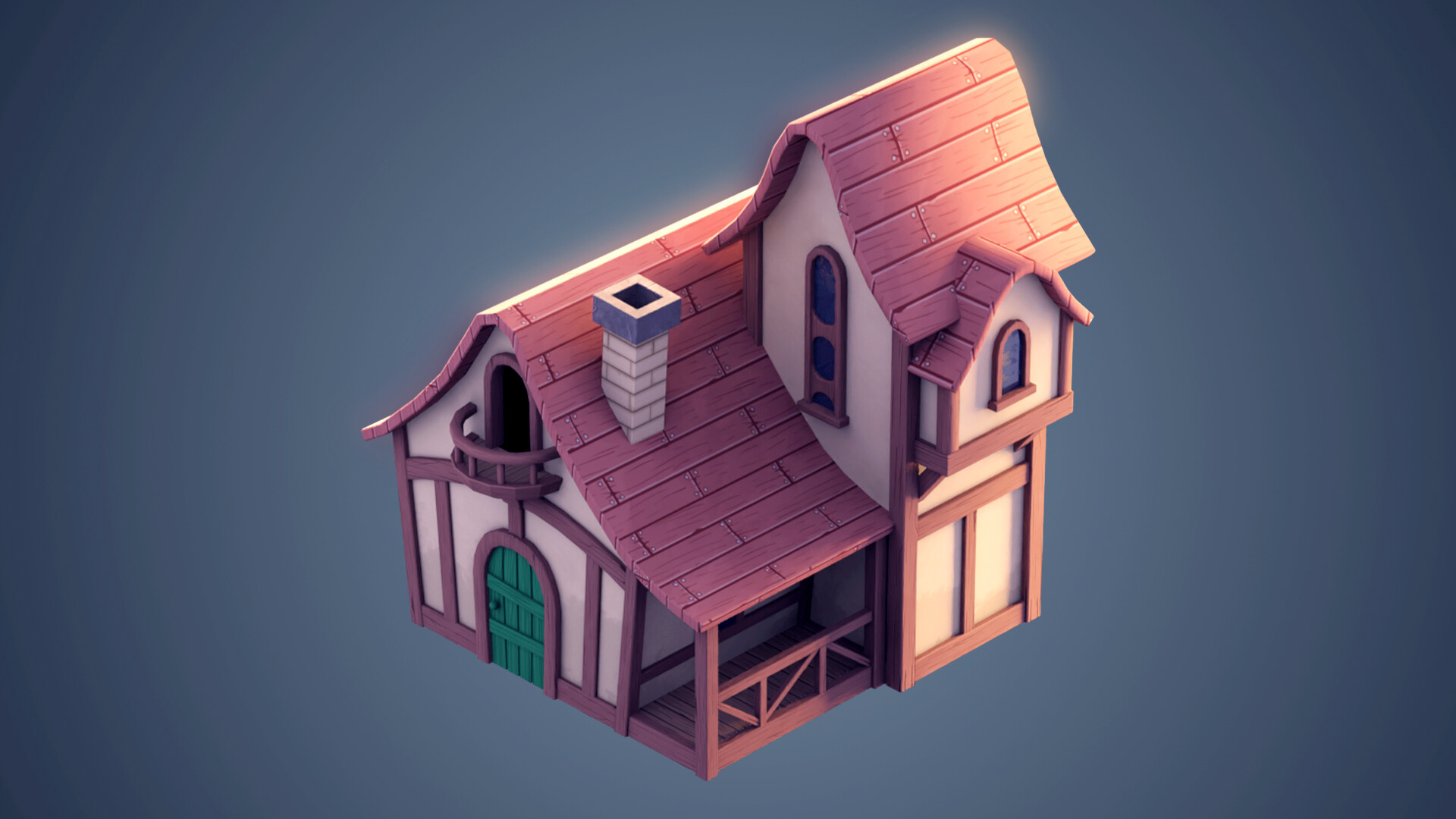 ArtStation - Stylized Farm House 3D - The lost melody