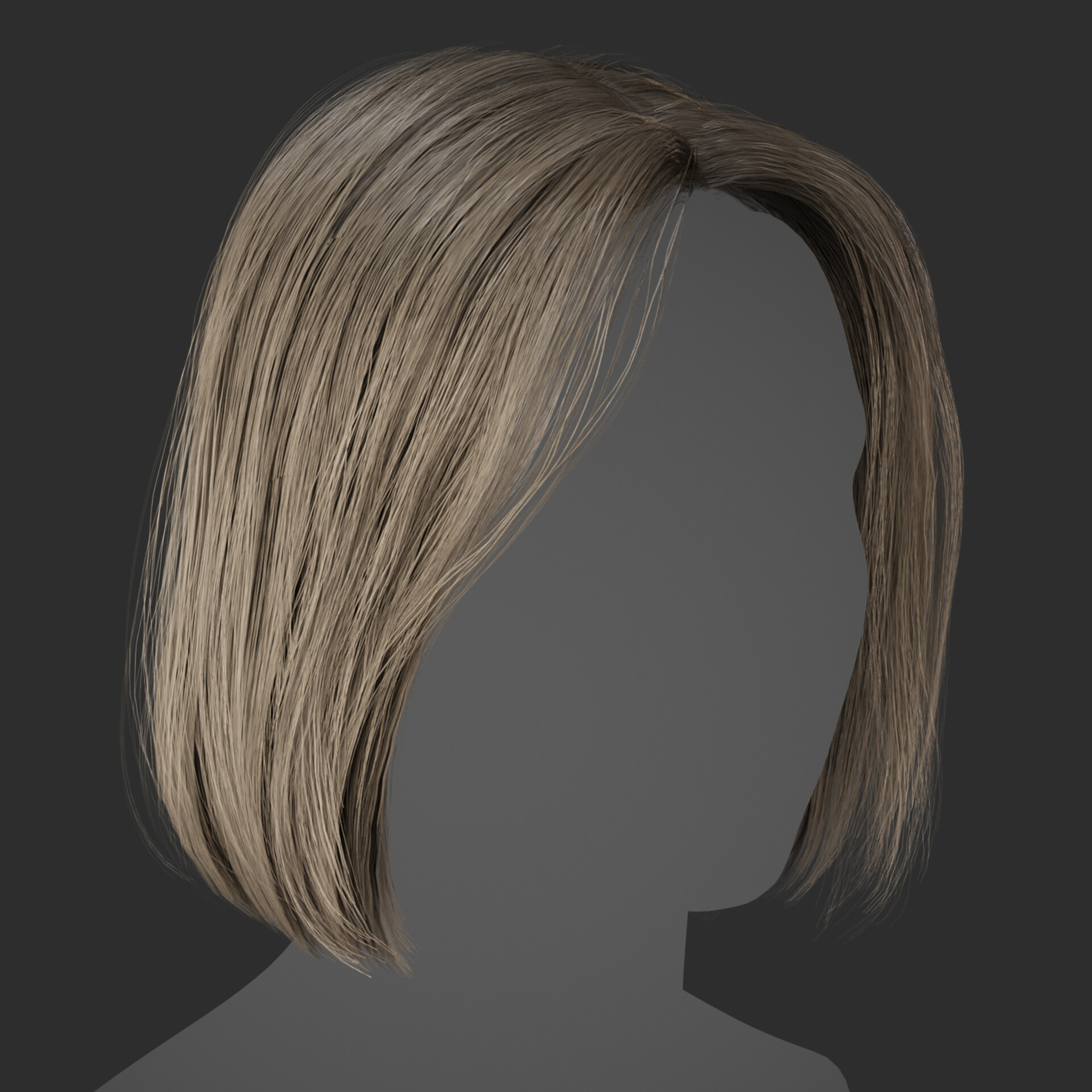 ArtStation - Realtime hair practice 1