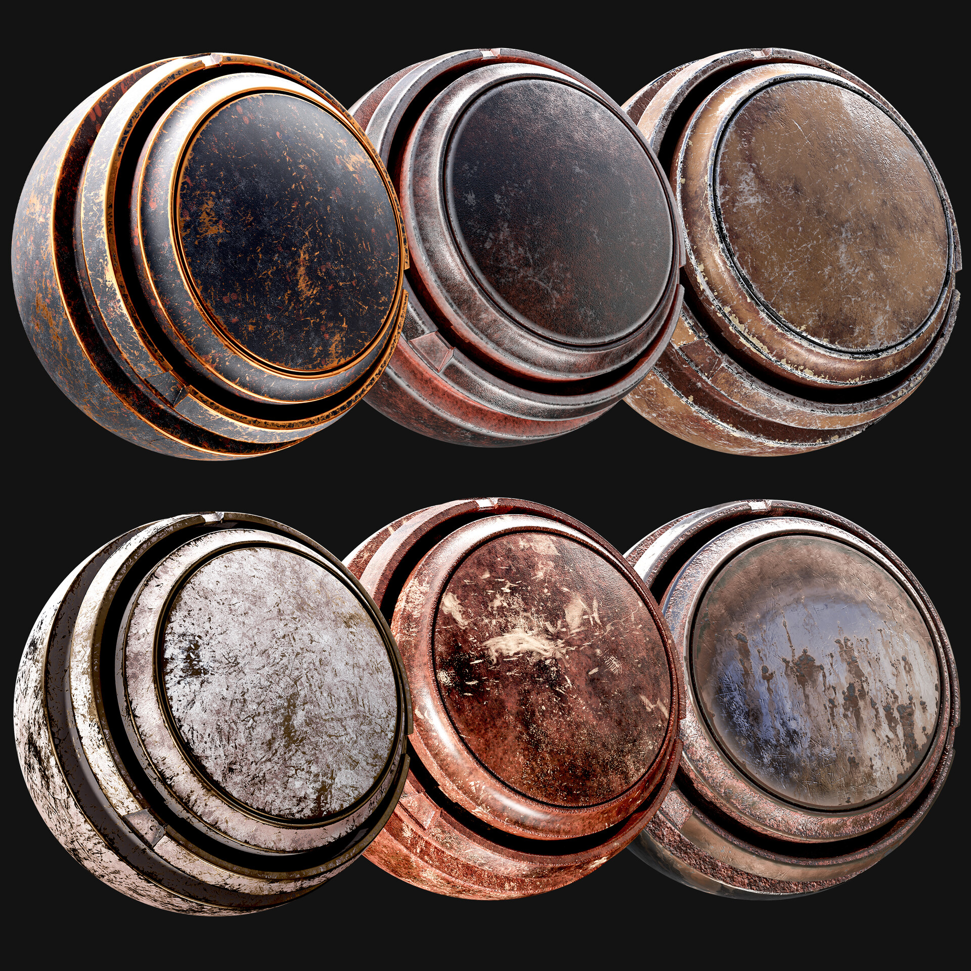 ArtStation - 40 Rust Smart Material Vol.2