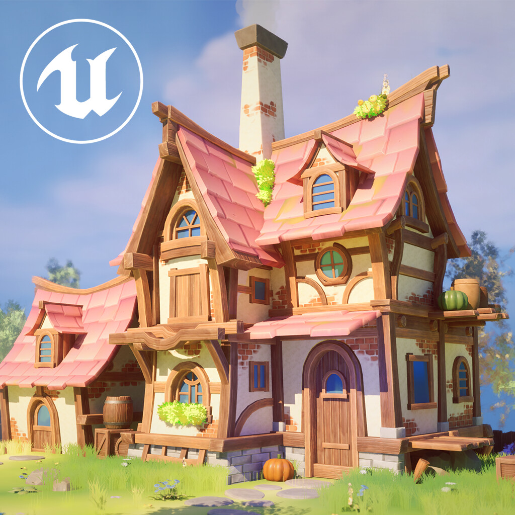 ArtStation - Stylized House (UE Study)