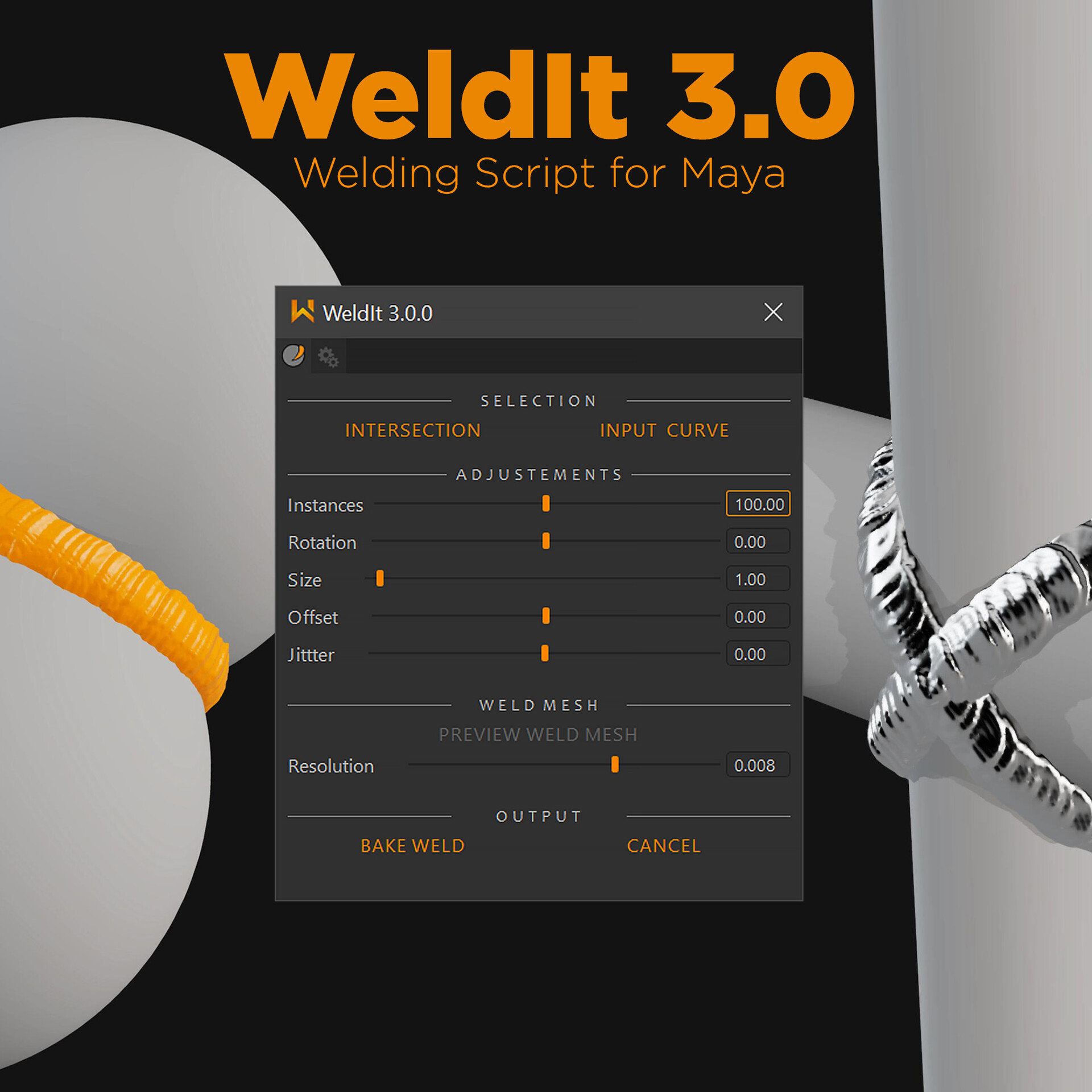 ArtStation - WeldIt 3.0 - Welding Script for Maya