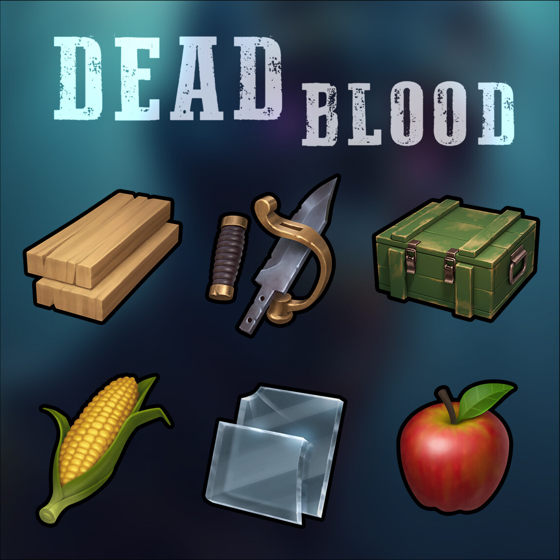ArtStation - Icons for "Dead Blood" game
