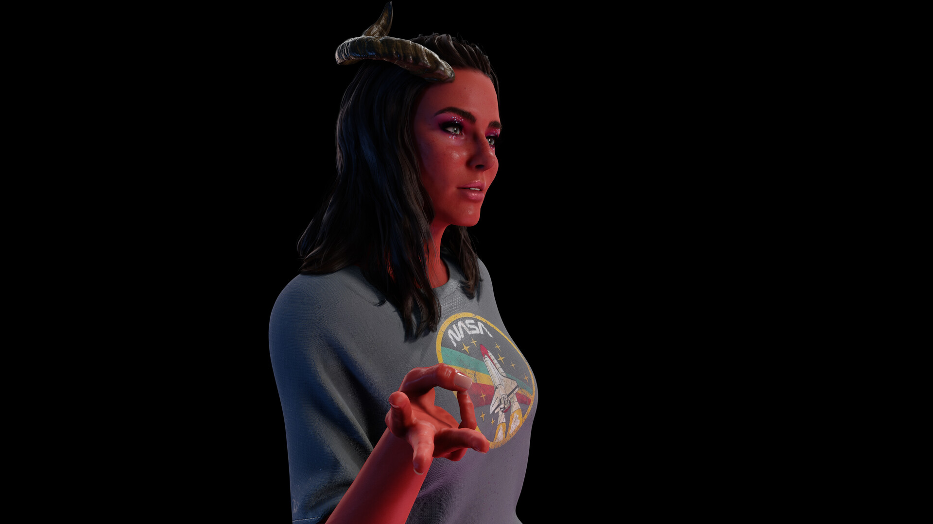 ArtStation - Nova The Red Alien Girl