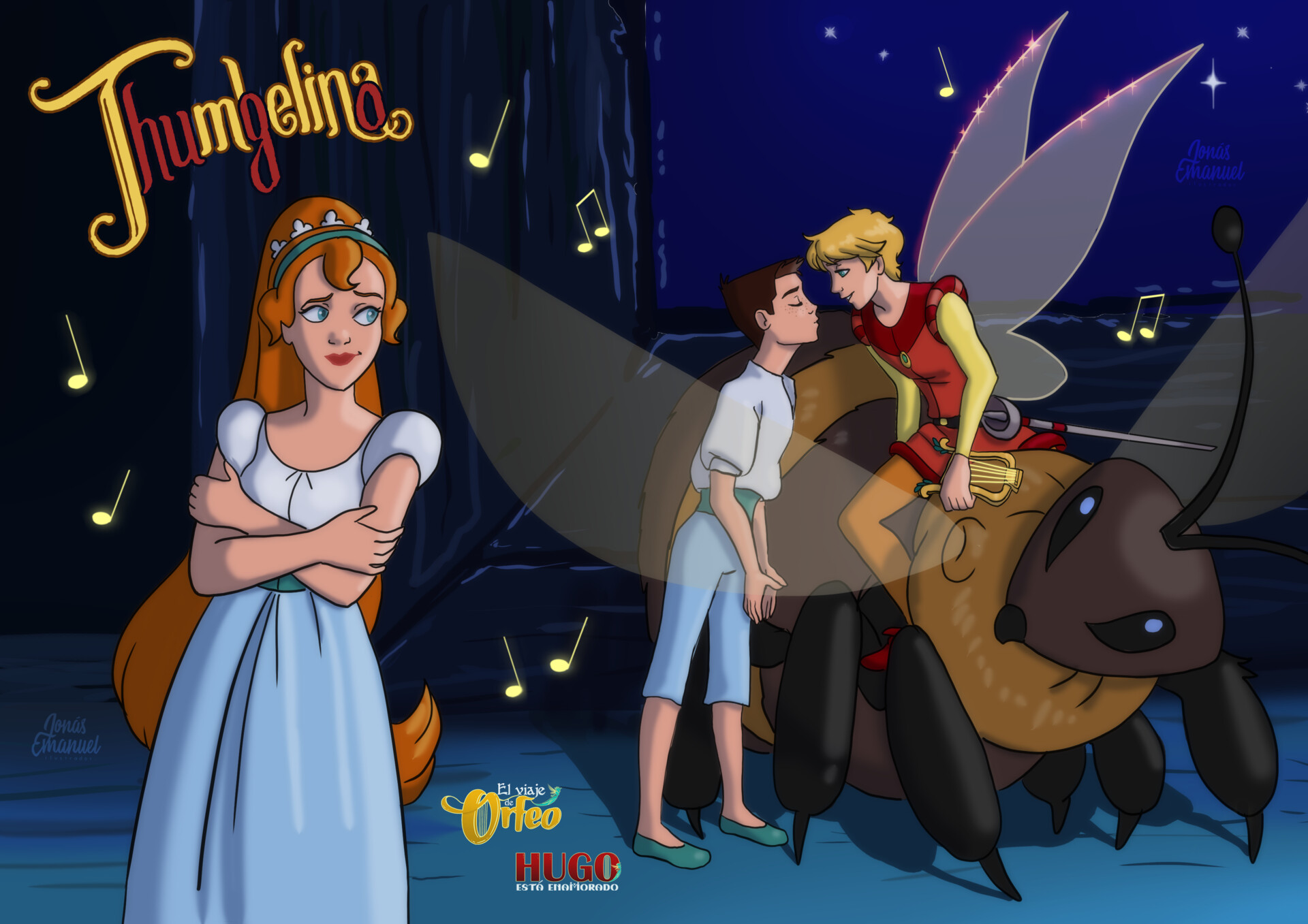 ArtStation - Orfeo y Hugo crossover 6