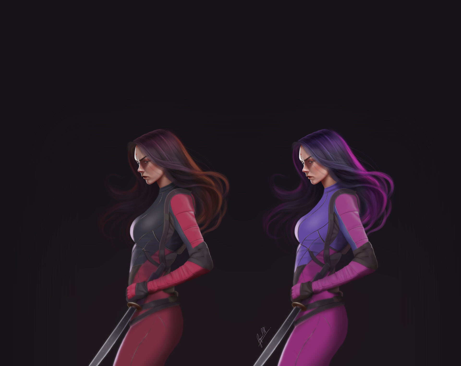 ArtStation - Lady Pool/ Psylocke