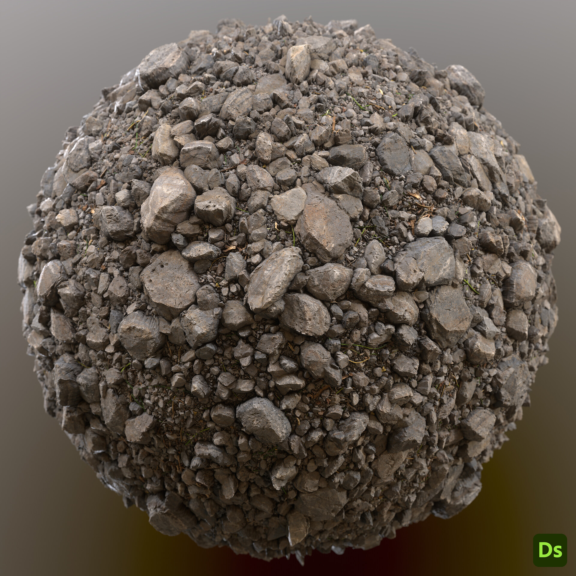 ArtStation - Mountain Gravel - Substance Designer