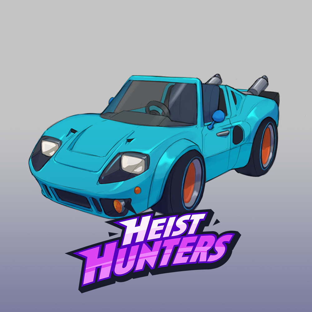ArtStation - Heist Hunters GT car concept