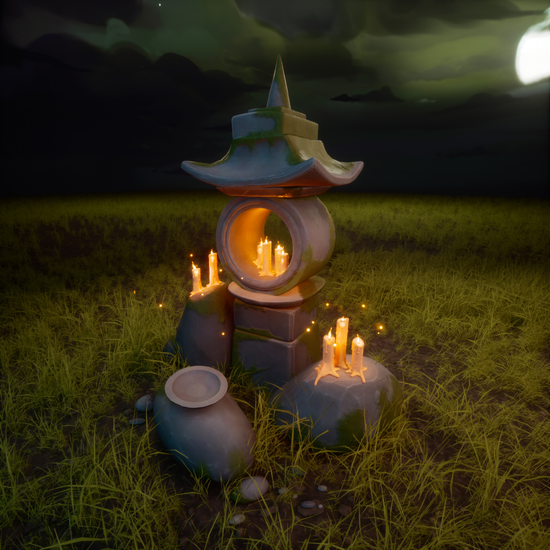 ArtStation - Japanese Fantasy Lamp