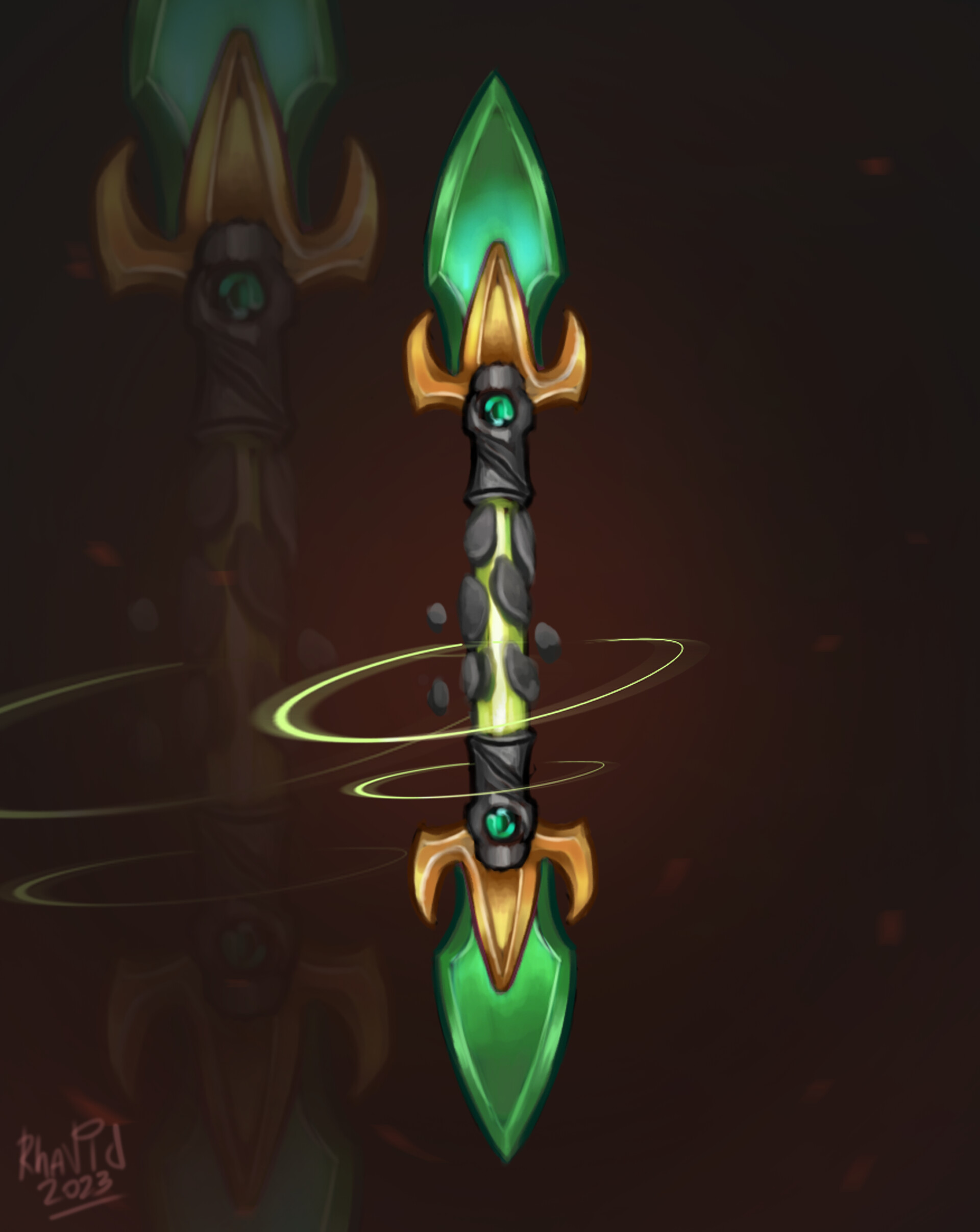 ArtStation - Earth Spirit Weapon Concept