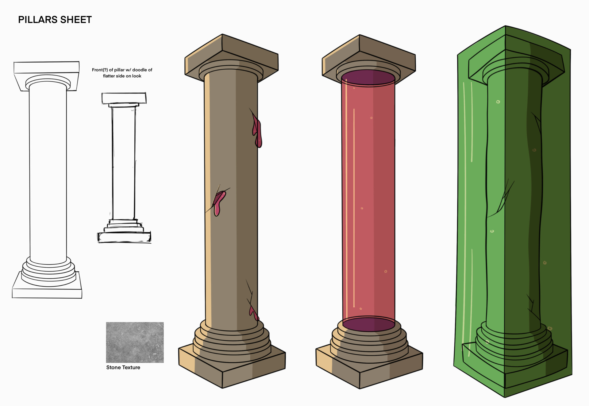 ArtStation - Jelly Quest - Pillar Concept Work