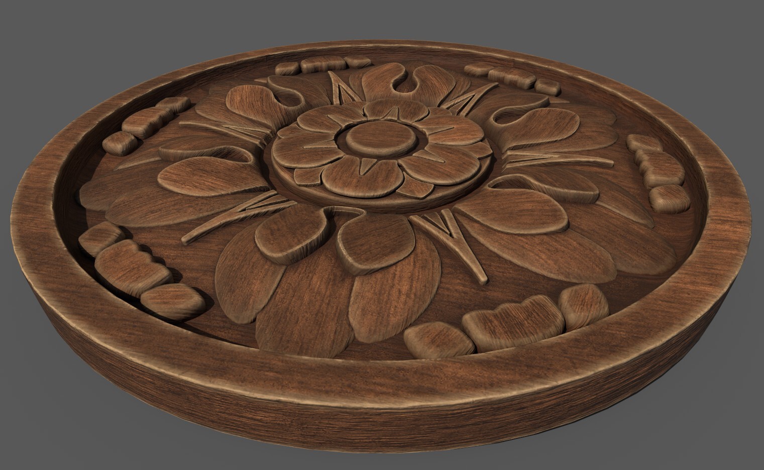 ArtStation - Carved Wood Medallion