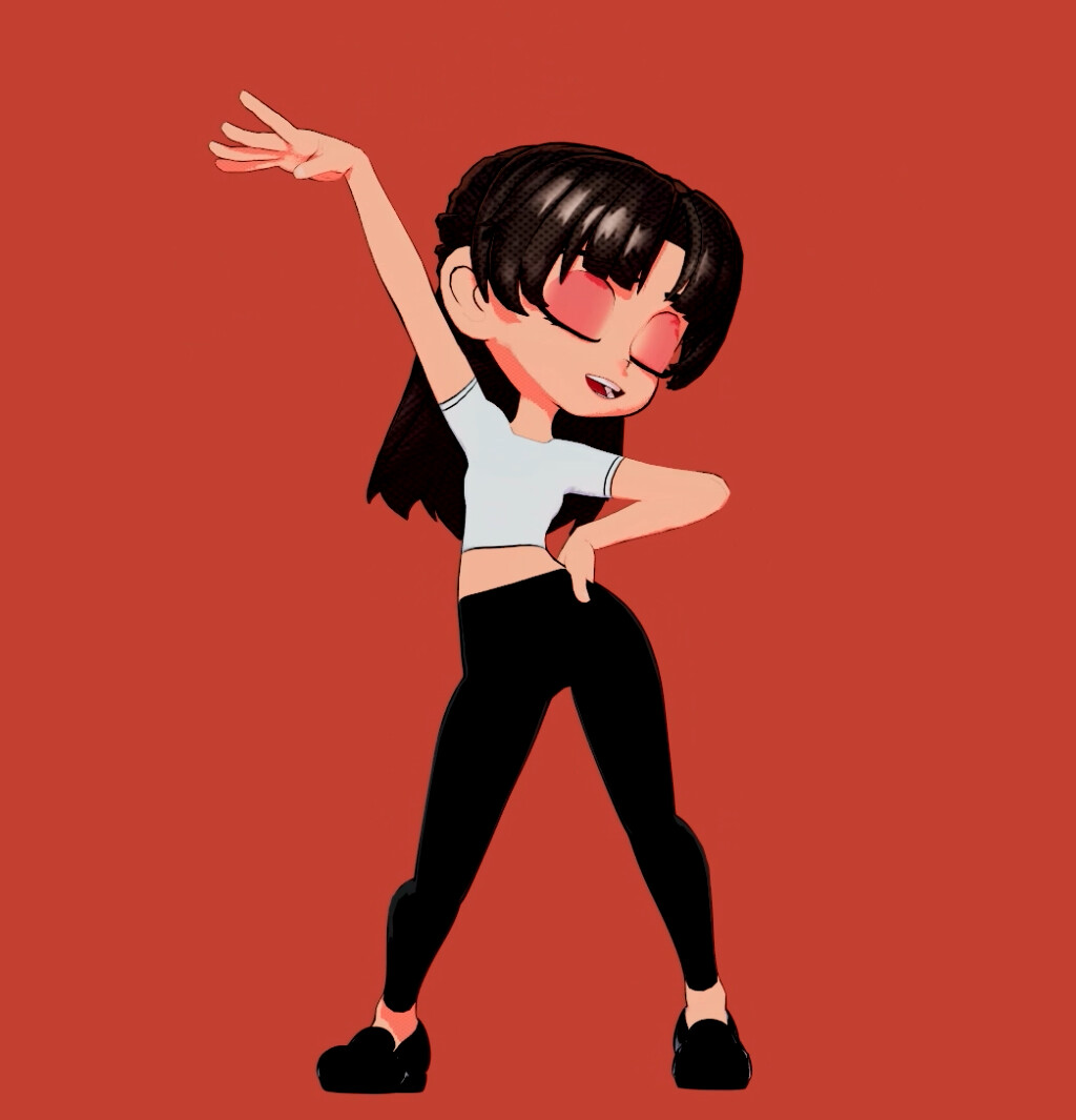 ArtStation - IVE Wave dance animation (~25% done)