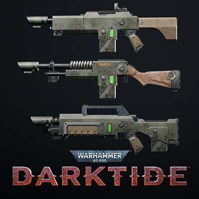 ArtStation - Warhammer: Darktide - Ranged Combat Weapons
