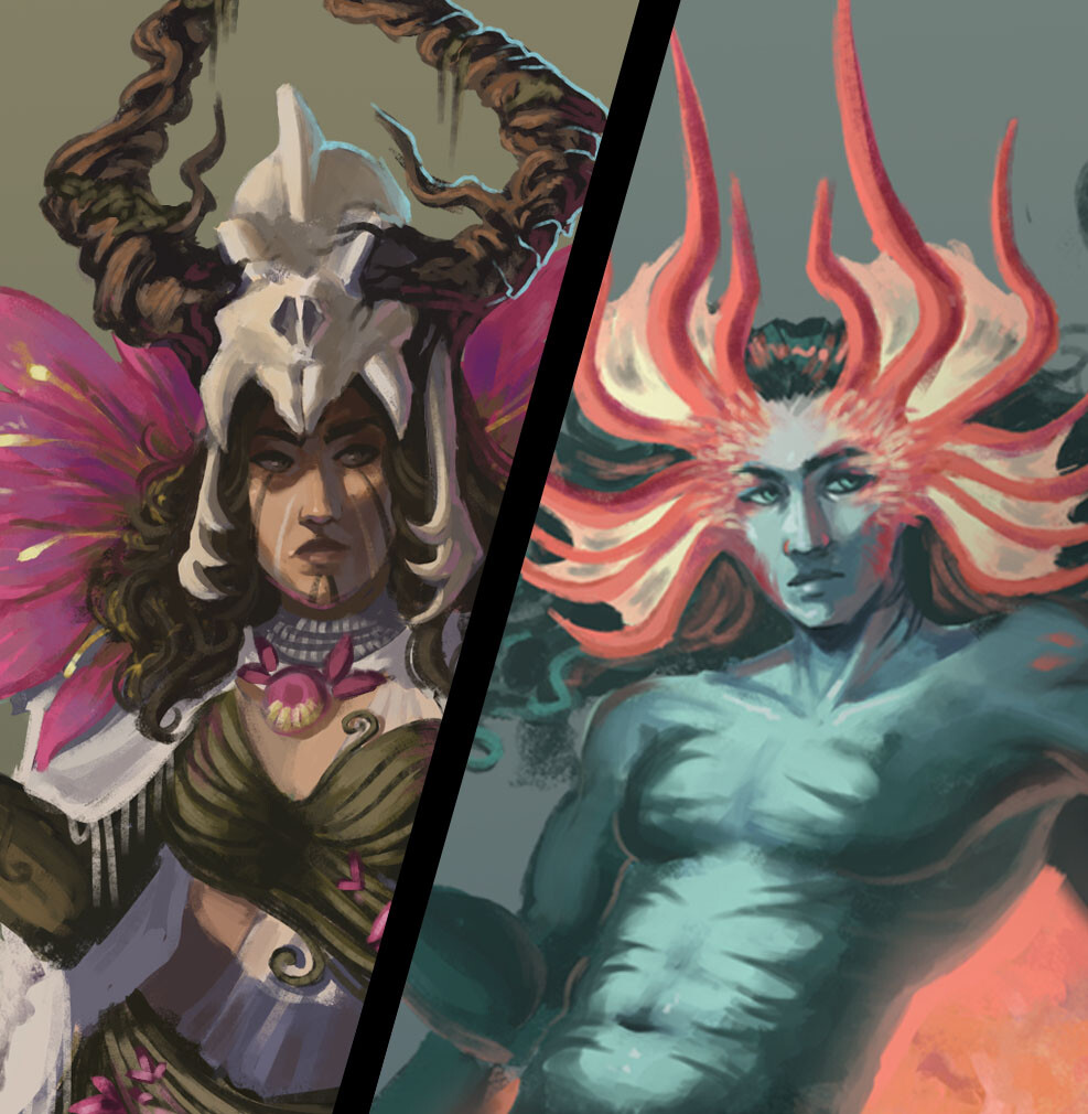 ArtStation - Draakys - Twin Arch Dragons of Earth and Water - Character ...