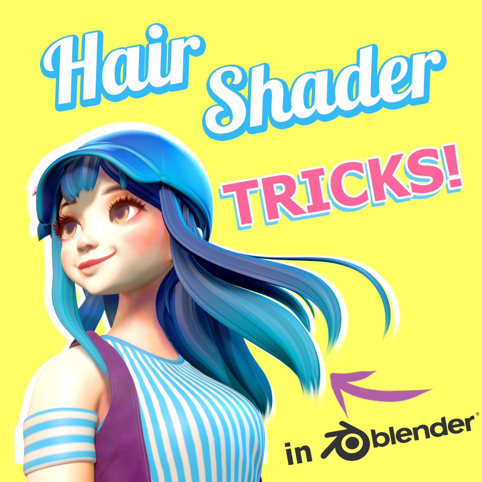 ArtStation - Hair Shader Tricks in Blender!