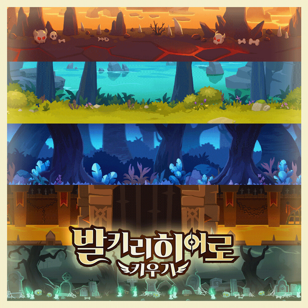 ArtStation - Side-scroller Game Background & Character Concepts