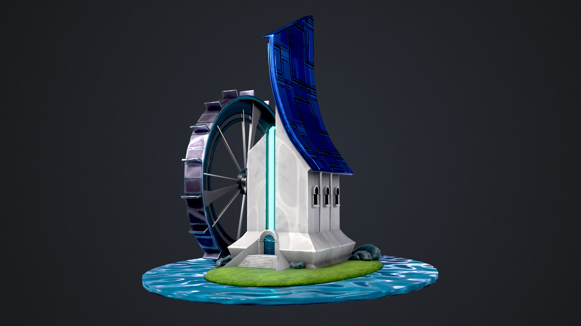 ArtStation - Stylized Watermill Lab