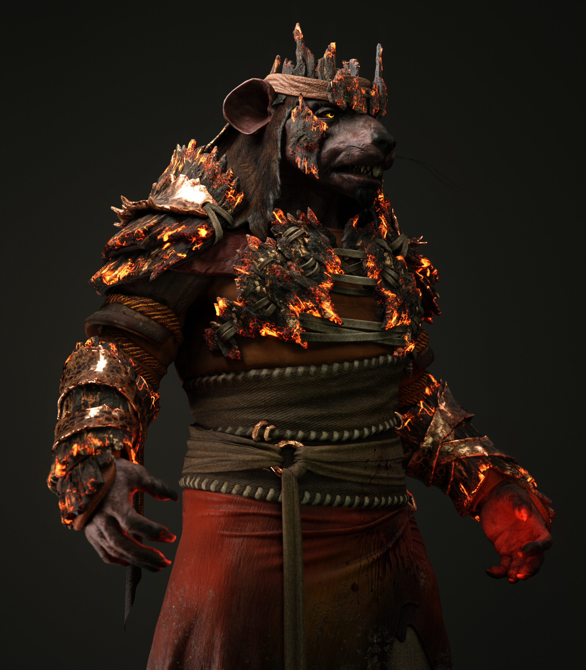 ArtStation - Ratkin Fire Mage