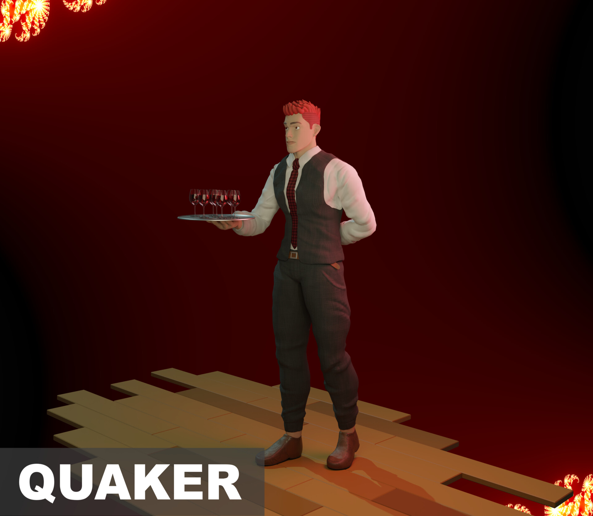 ArtStation - Introducing Quaker: 3D Character