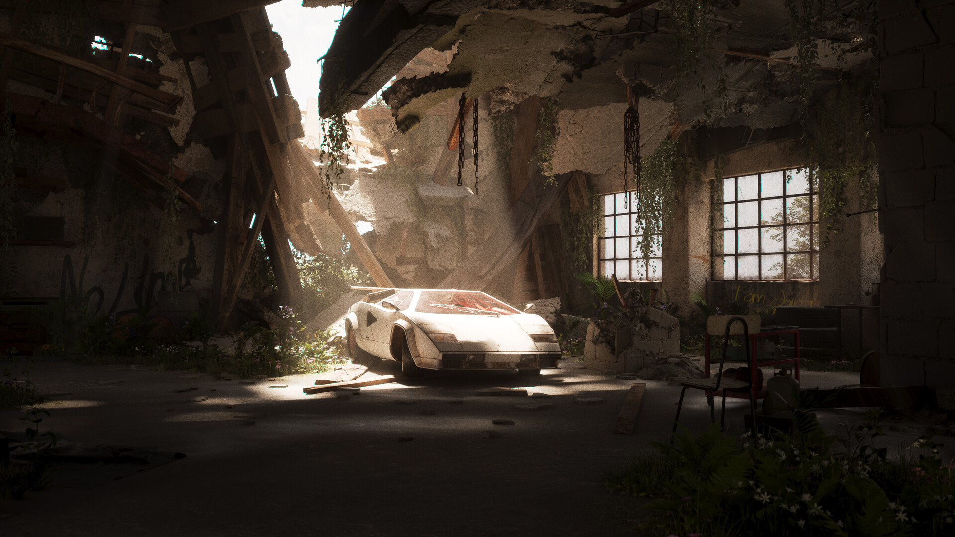ArtStation - Abandoned Countach | Unreal Engine 5