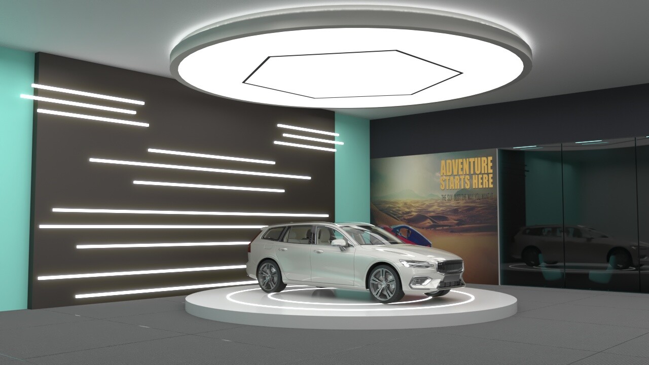 ArtStation - car showroom iam using 3ds max and very