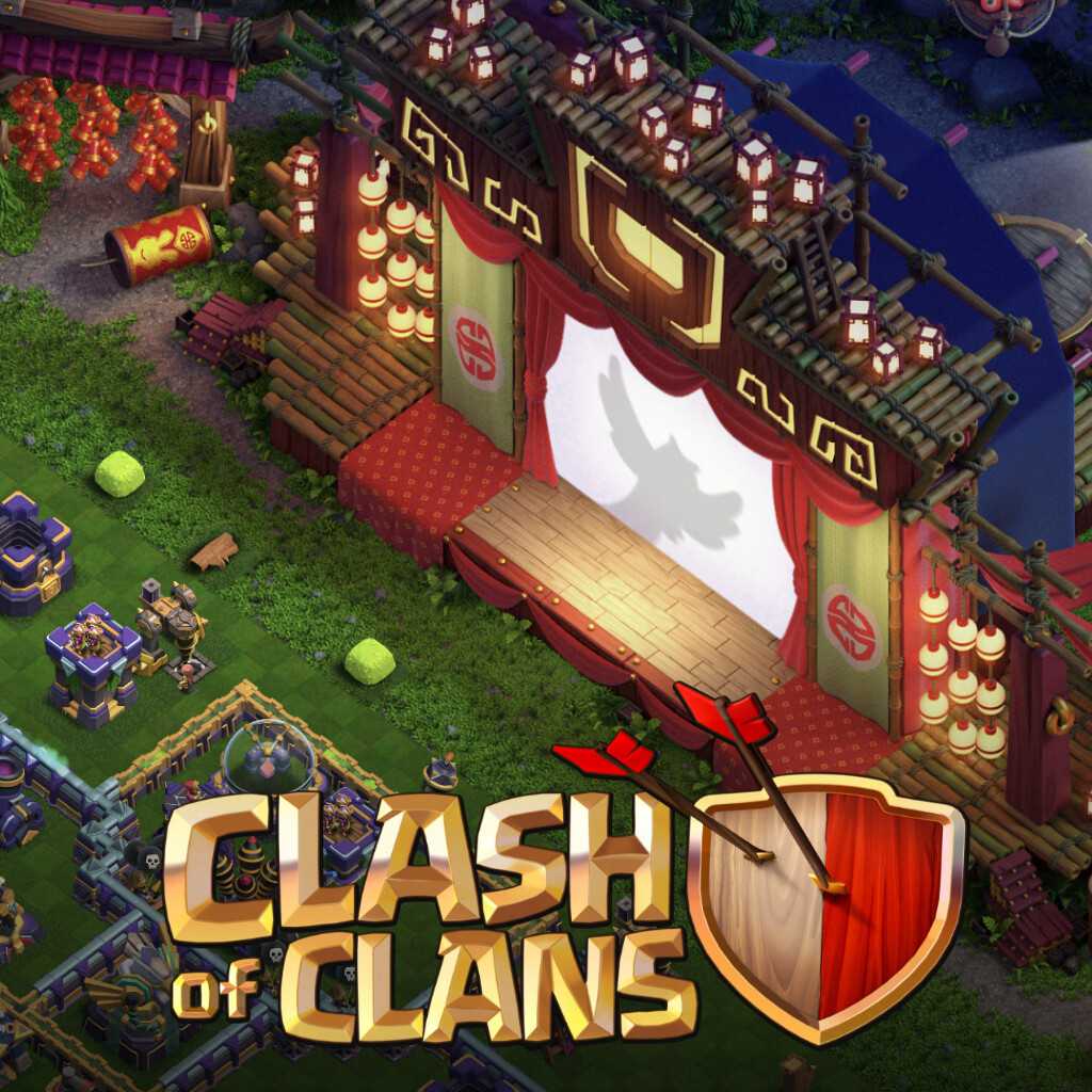 ArtStation - Clash of Clans : Magic Theatre Scenery