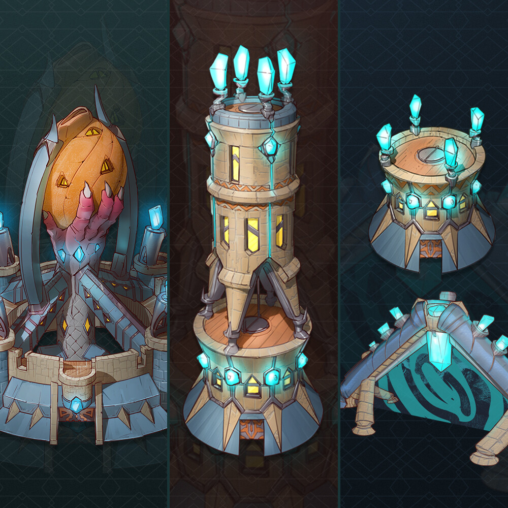 ArtStation - Stylized game concept art - Buildings