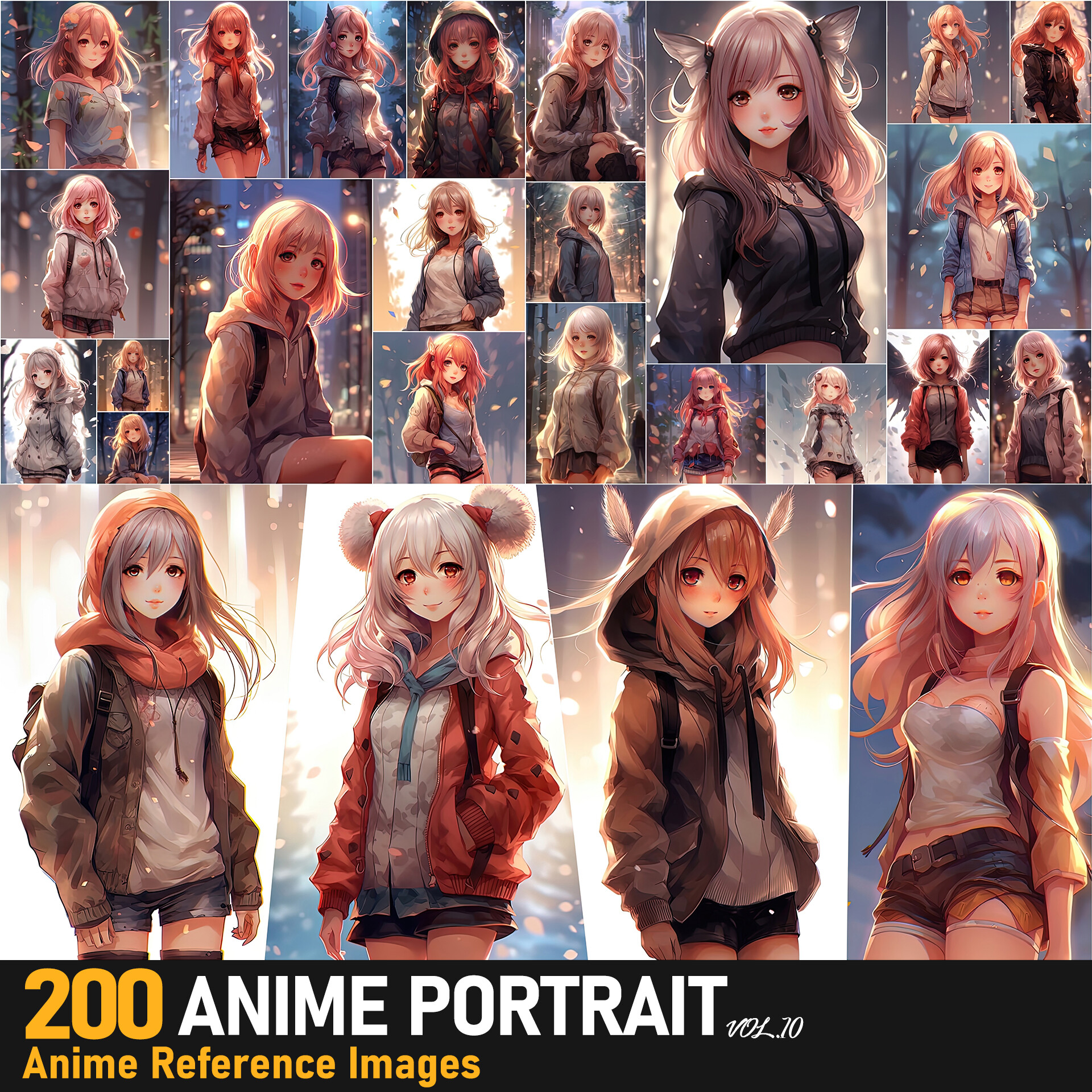 ArtStation - Anime portrait VOL.10| 4K Reference Images