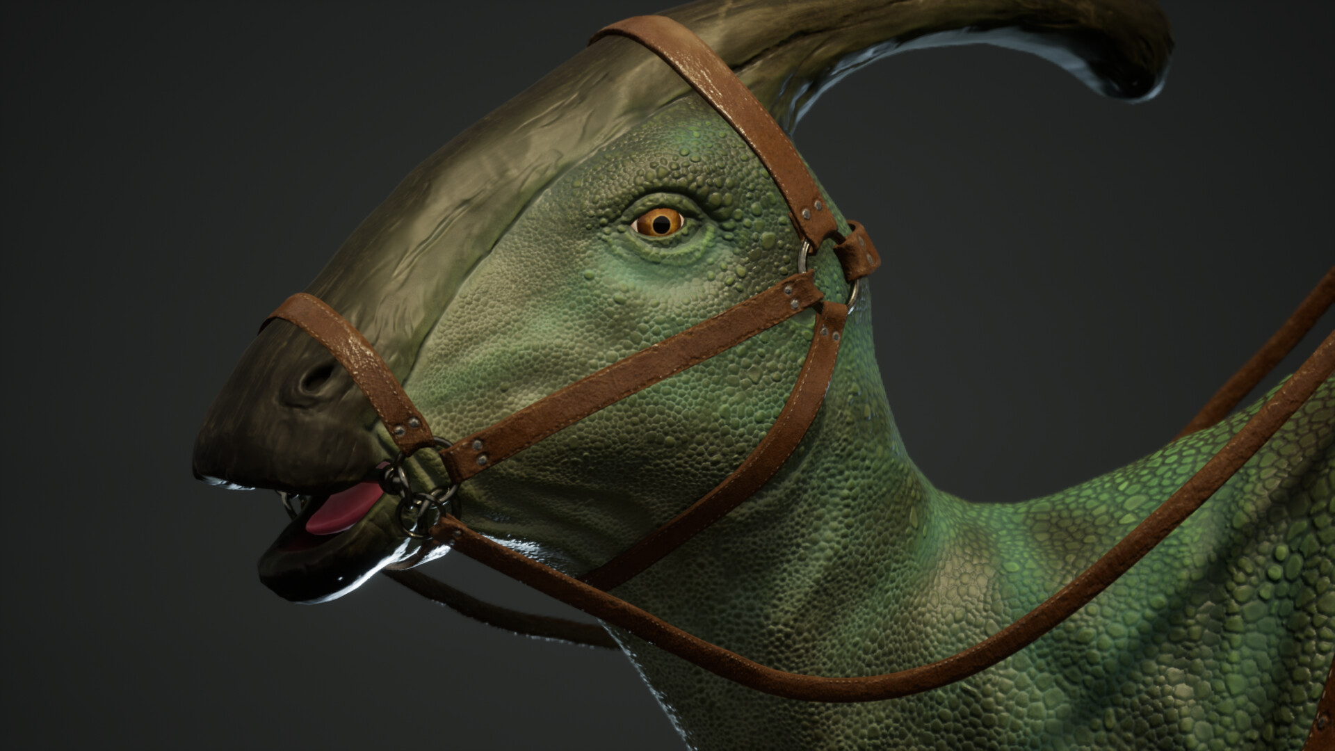 ArtStation - Parasourolophus - Realtime Dinosaur Mount