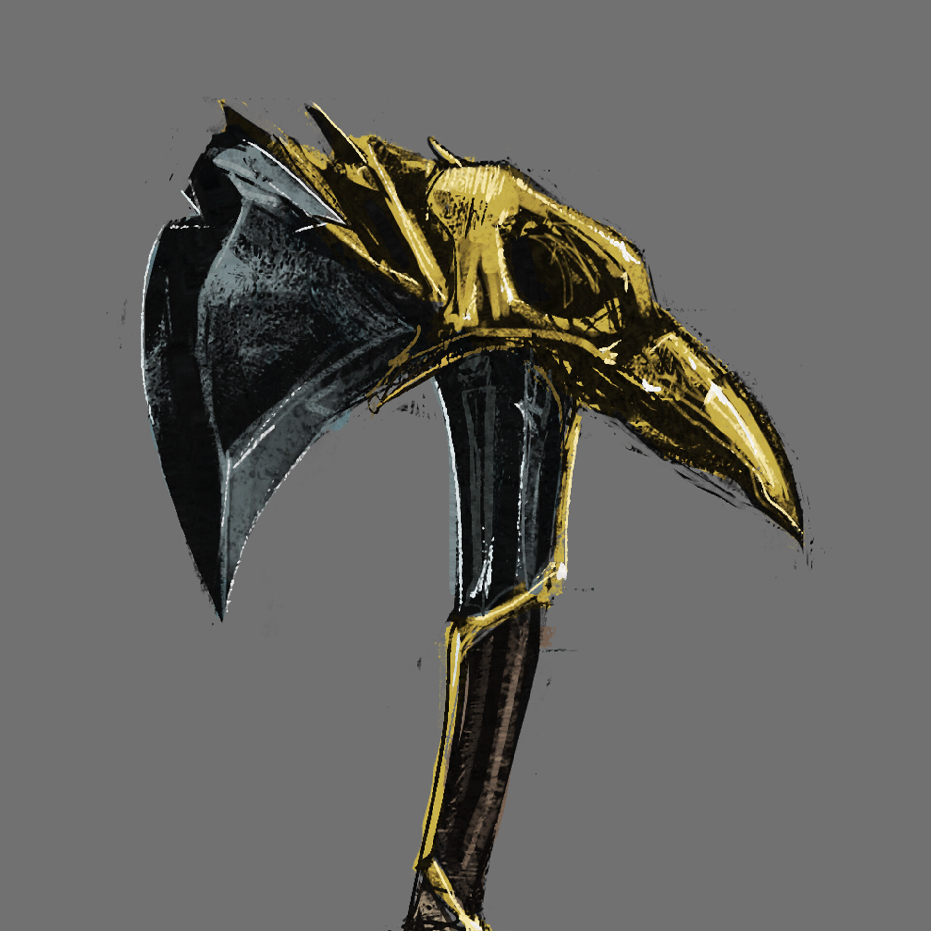 ArtStation - Crow axe concept