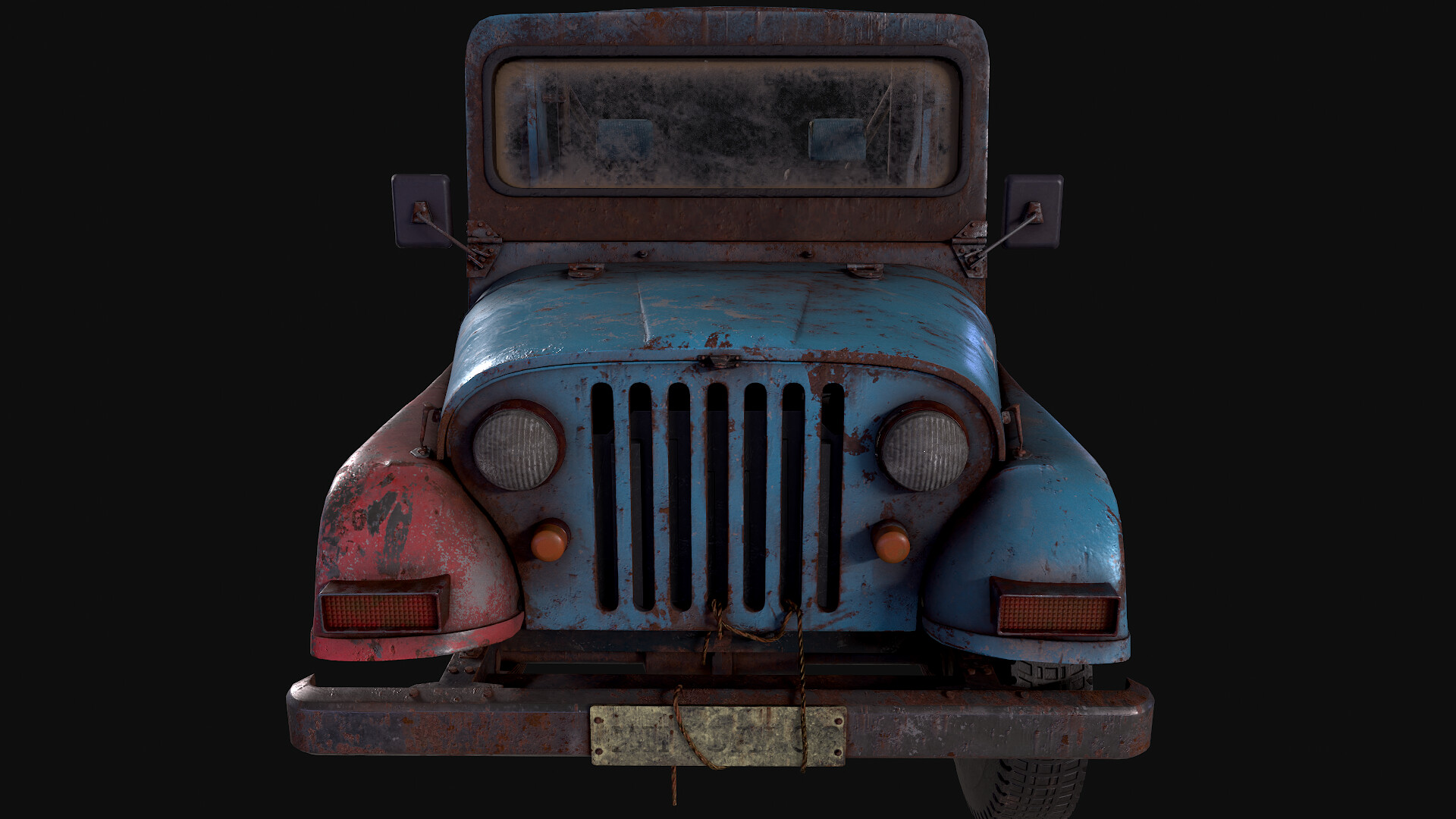 ArtStation - Old Rusted Jeep