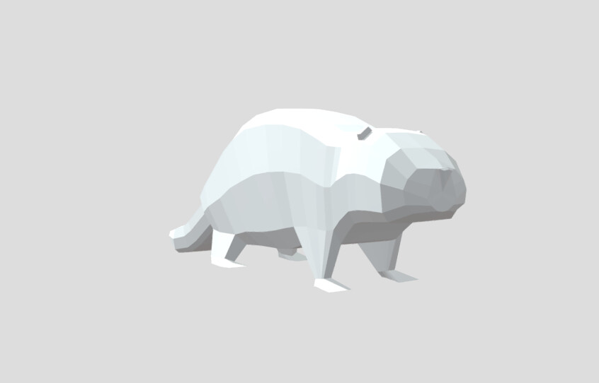 ArtStation - Low Poly Beaver