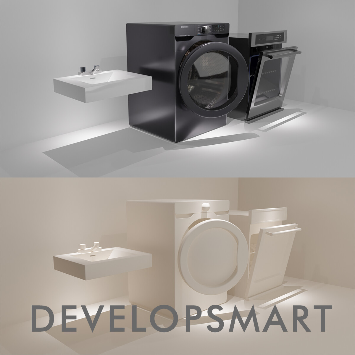 ArtStation - Interior Assets Model Pack 1 [Develop Smart]