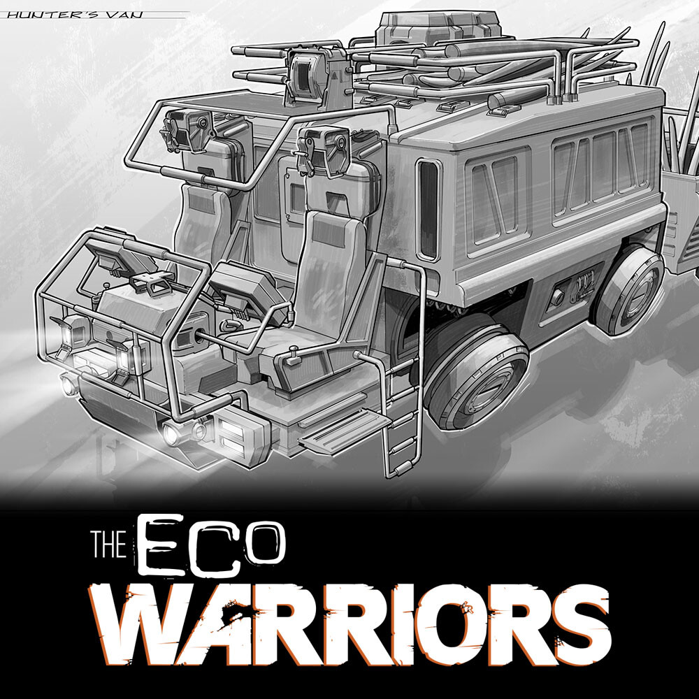 ArtStation - THE ECO WARRIORS : Hunter's Van