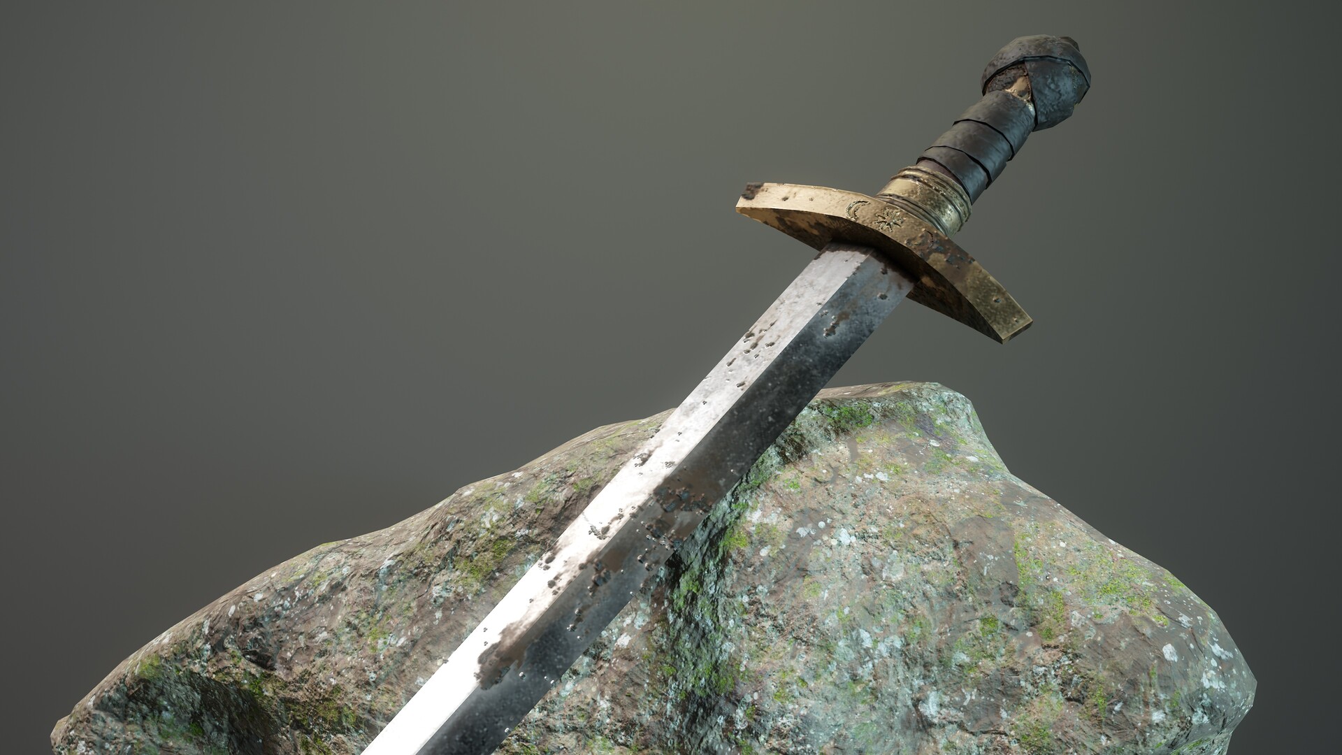 ArtStation - Forgotten Sword - Hard Surface Texturing