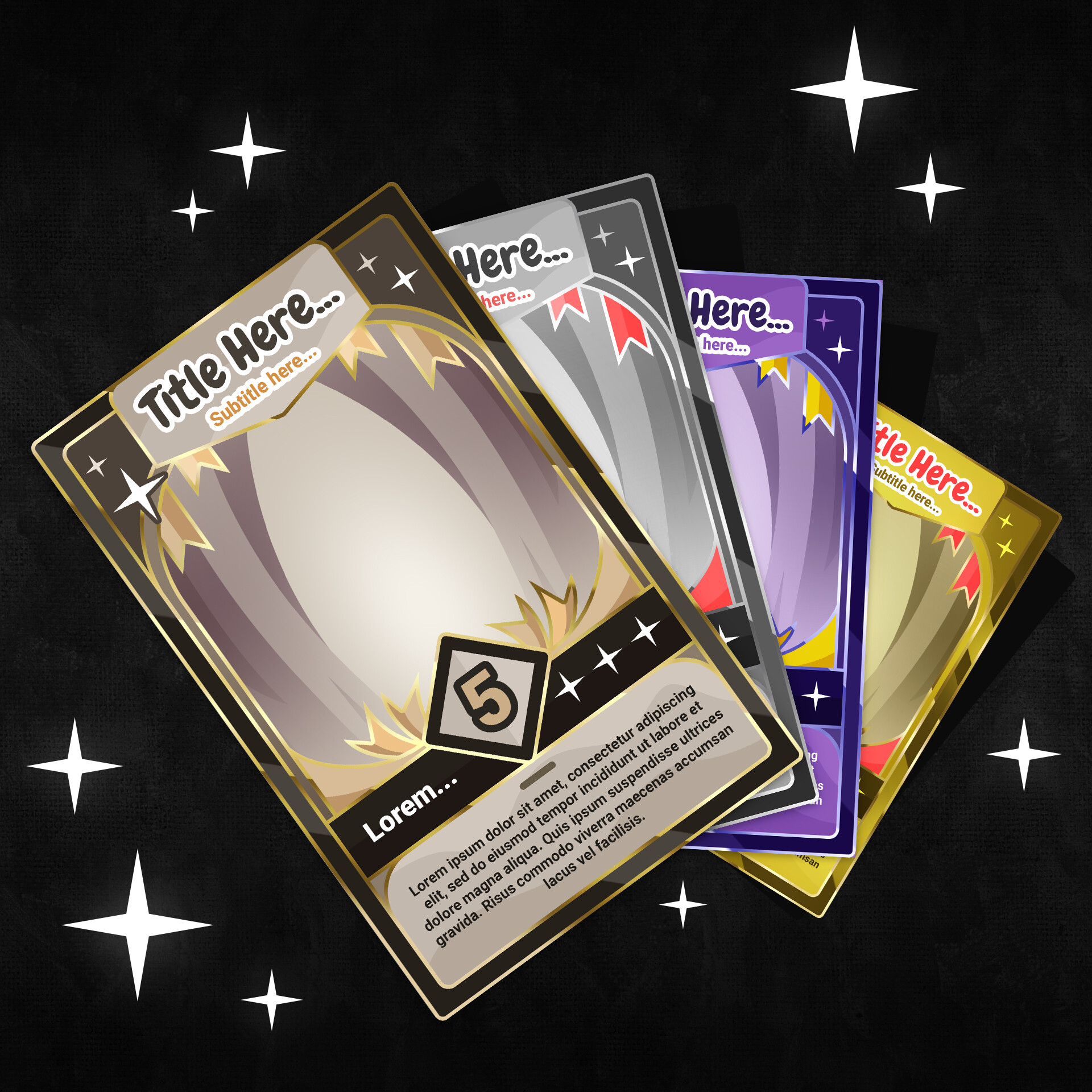 ArtStation - Game Card Design