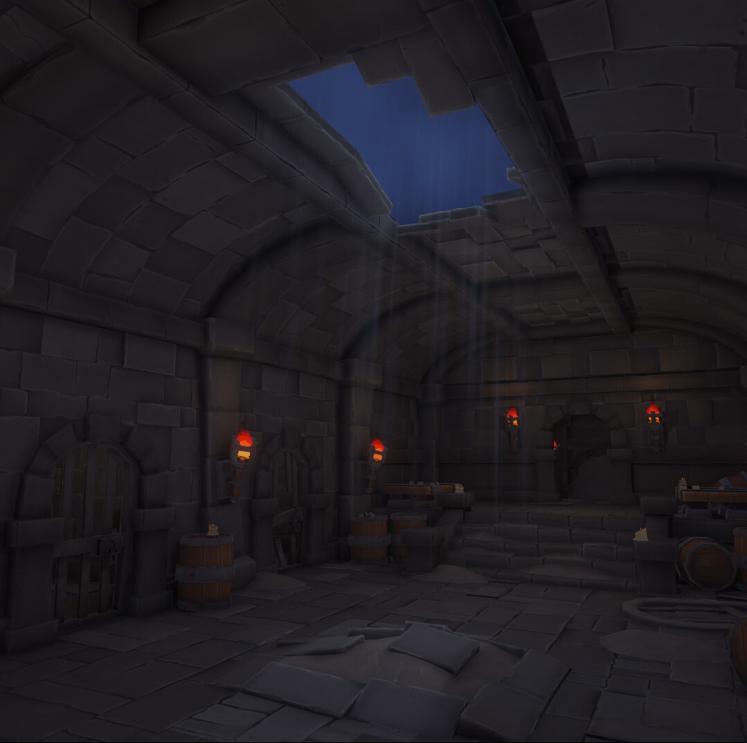 ArtStation - Stylized Dungeon Scene