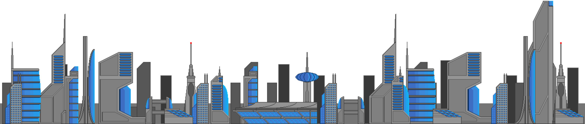 Kevin Altman - Level Background Art - City